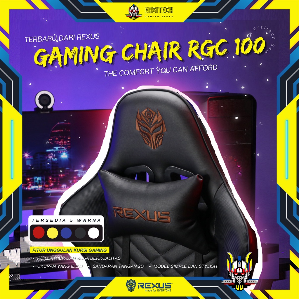 Jual Rexus Gaming Chair RGC 100 2D - Kursi Gaming Rexus, Kursi Gamming ...