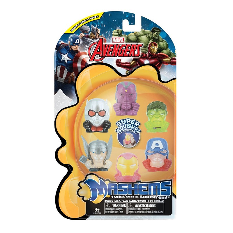 Jual Mashems / fashems Marvel Avengers series 4 - Squishy / toy - 6pcs ...