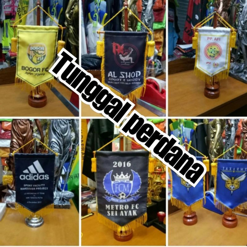 Jual Bendera vandel meja + tiang meja kayu (minimal 3pcs) | Shopee ...