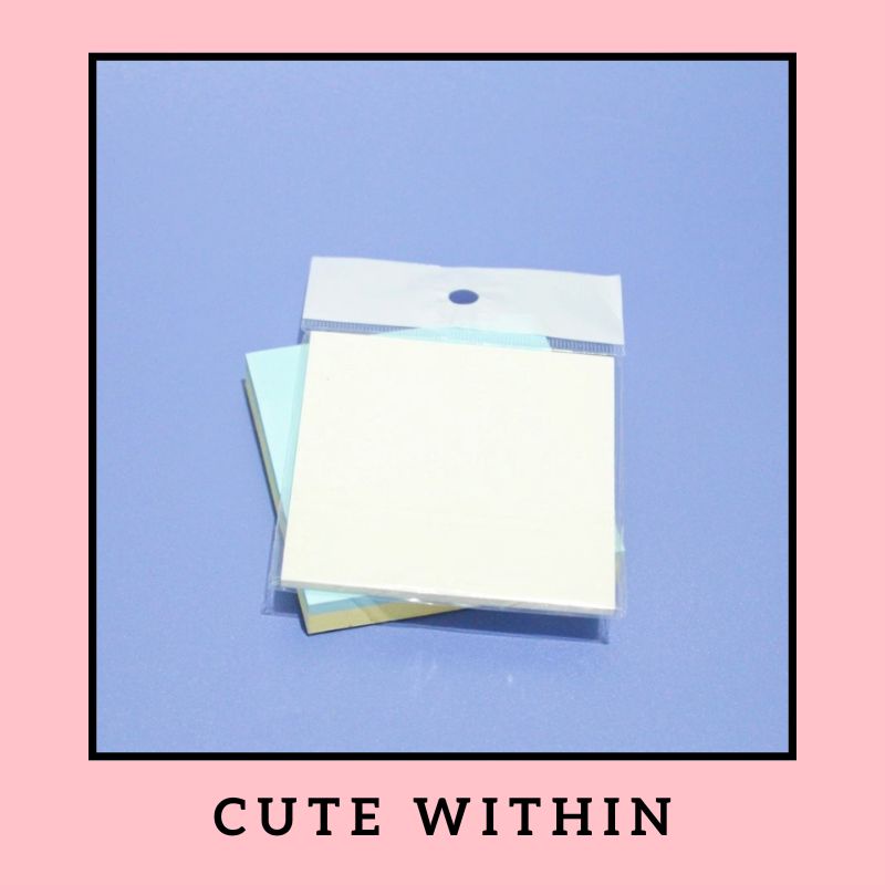 Jual Sticky notes bening transparan - memo pesan singkat pengingat alat ...