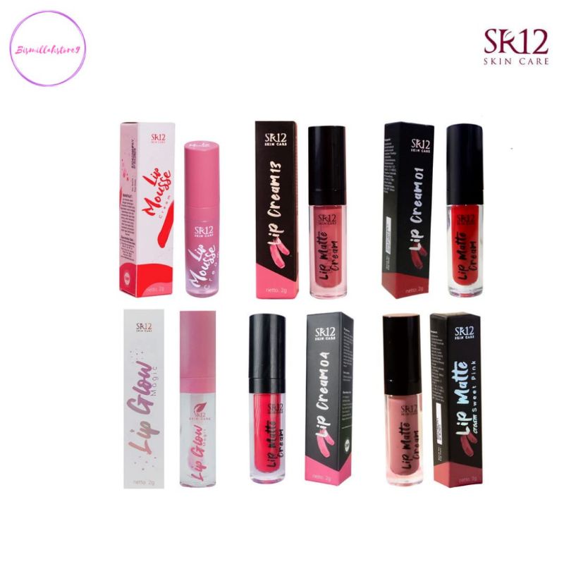 Jual SR12 Pemerah Bibir Lipstick Lipstik Cair Lip Matte Lip Mousse Lip ...
