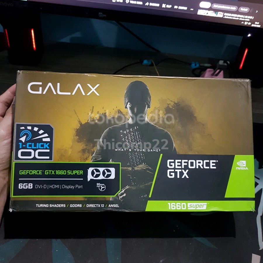 Jual Galax GTX 1660 Super 1-click OC | GTX 1660 Super 6Gb 192bit GDDR6 ...