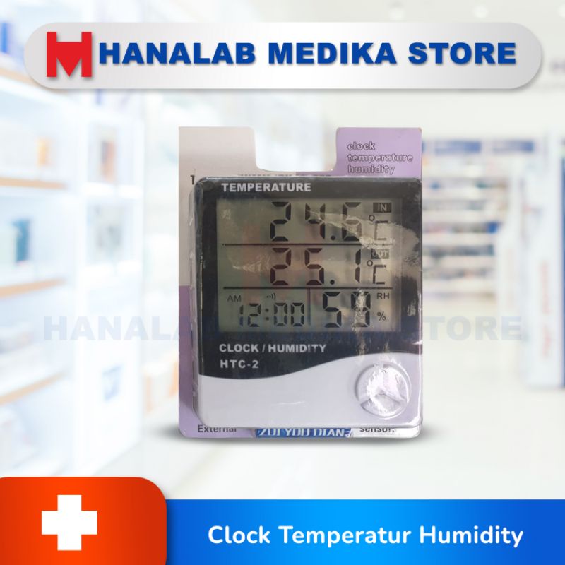Jual HTC-2 Hygrometer Thermometer Digital LCD - Termometer Ruangan - HTC2 | Shopee Indonesia