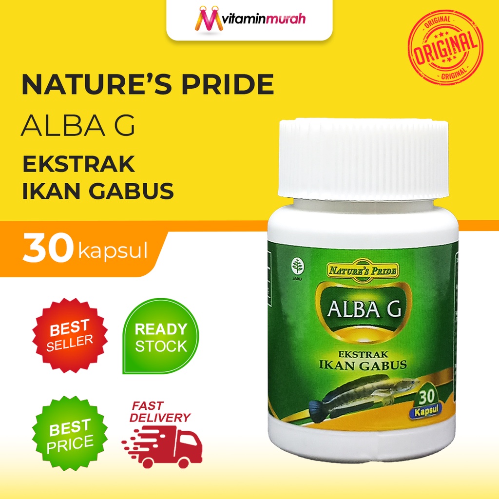 Jual NATURE'S PRIDE ALBA G EKSTRAK IKAN GABUS ALBUMIN ISI 30 KAPSUL | Shopee Indonesia