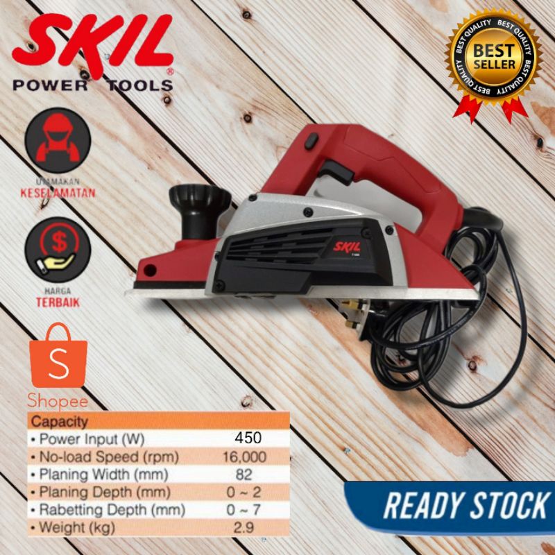 Jual MESIN SERUT KAYU SKIL PLENER ELETRIK PASAH KAYU NEW ONLY | Shopee ...