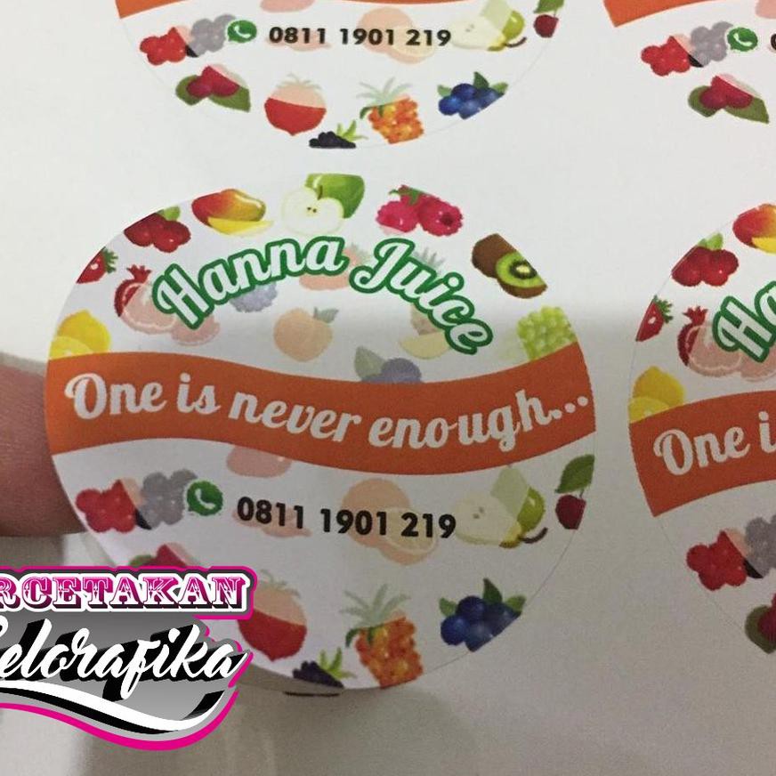 Jual PROMO BESAR KODE-491 STIKER JUS BUAH / JUS HERBAL LABEL KEMASAN ...