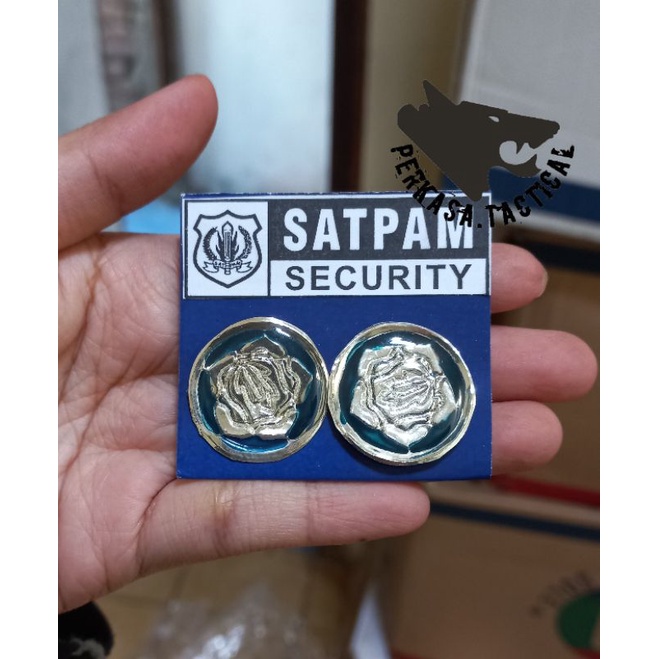 Jual Pin Monogram Satpam Putih - Security | Shopee Indonesia
