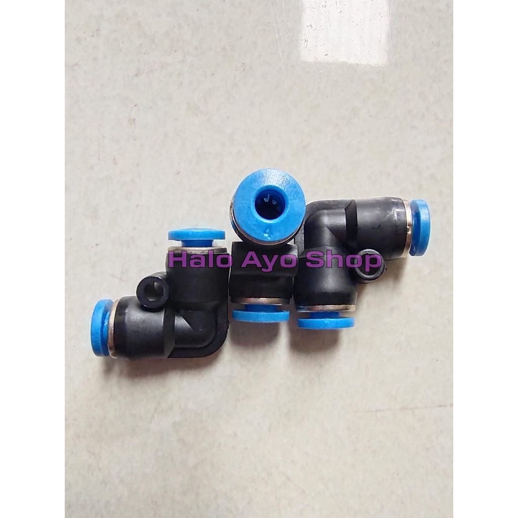 Jual Fitting Angin PV 4mm Fitting Pneumatic PV 4mm Union Elbow Connector | Shopee Indonesia