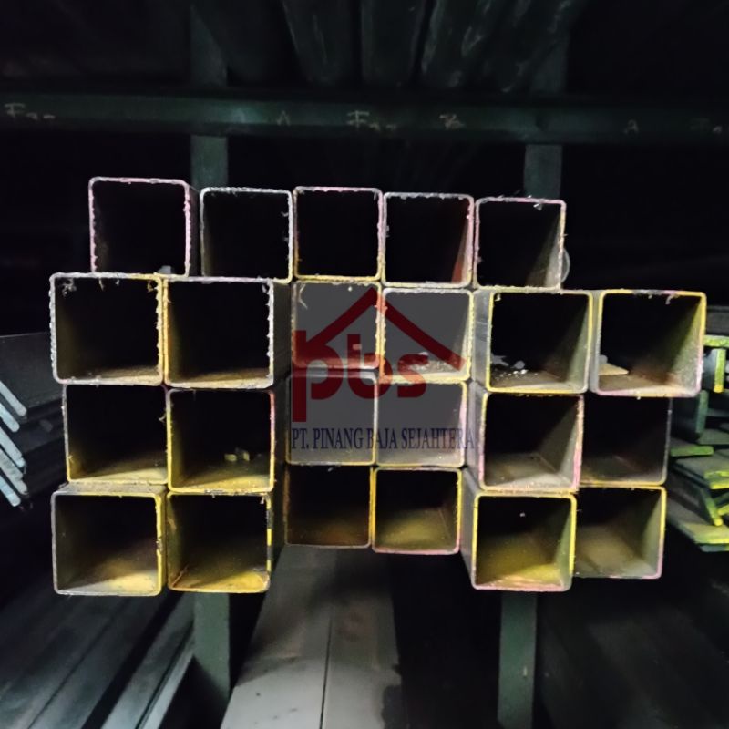 Jual BESI HOLLOW HITAM 5 cm (50x50) x 6 meter, Tebal 1.4mm 1.8mm 2.0mm ...