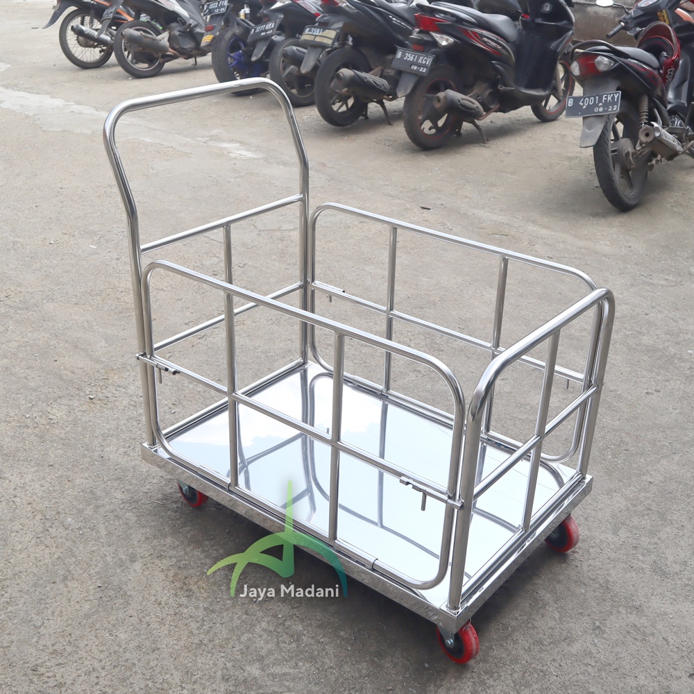 Jual Troly Barang Kapasitas 500kg Troli Barang Railling Trolly Barang ...