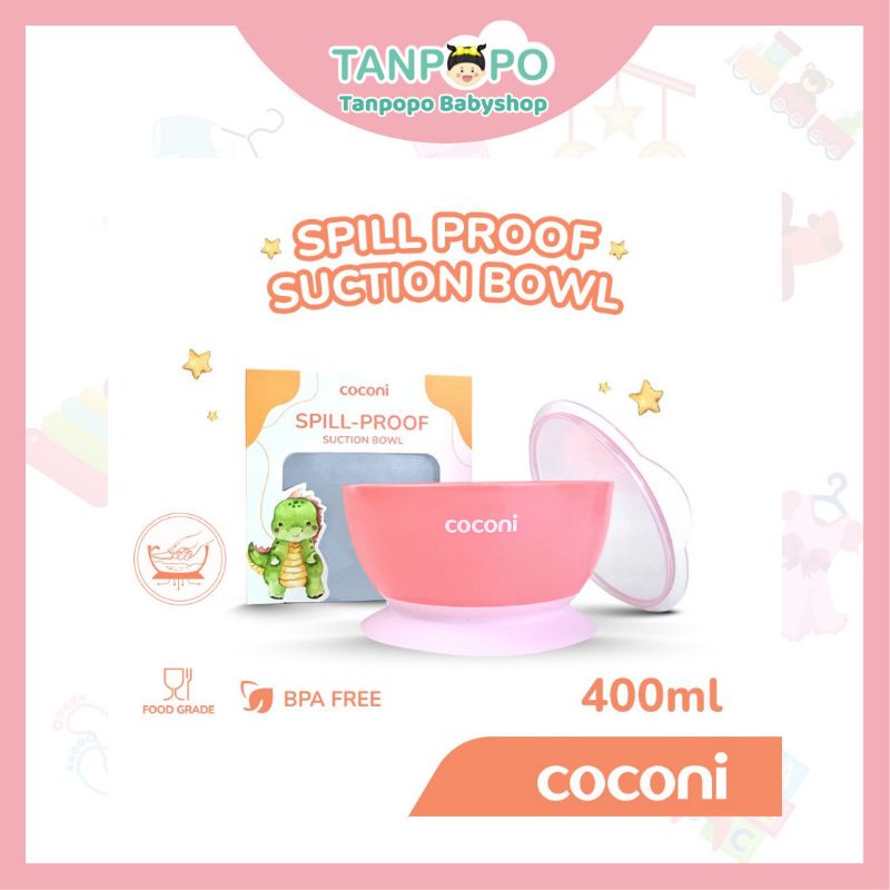 Jual COCONI Spill Proof Suction Bowl ( Mangkok Makan Bayi Anak Anti ...