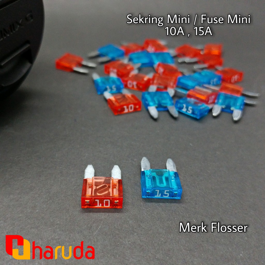 Jual Sekring Mini Tancap / Fuse Mini Merk Flosser - 10 A | Shopee Indonesia