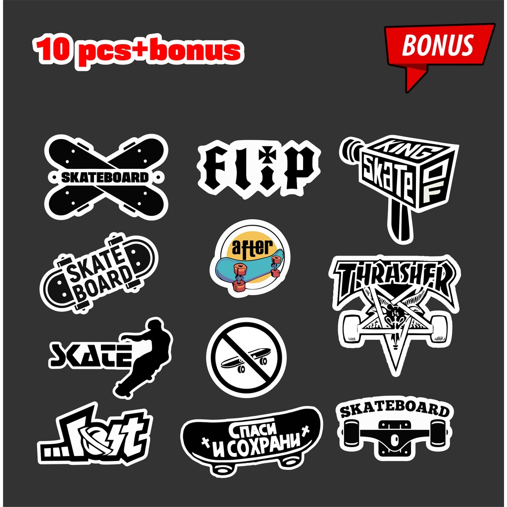 Jual Paket stiker brand Stiker band Stiker fun Skateboard Stiker raftac ...