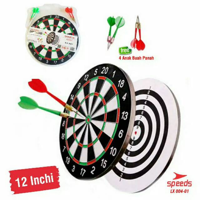 Jual DART Papan Dart Board Game Pro Panahan Dinding 12inch 004-1 ...