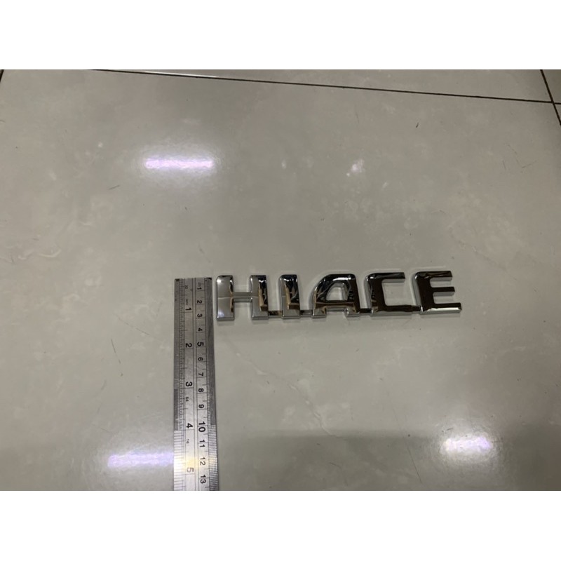 Jual emblem Hiace untuk bagasi Toyota Hiace original size | Shopee ...