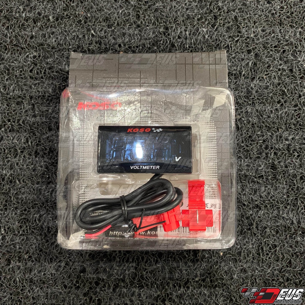 Jual Voltmeter Digital Koso Slim 100% ORIGINAL Pengukur Listrik Aki ...