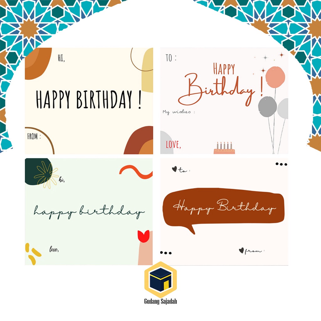 Jual Kartu Ucapan / Greeting Card Aneka Ukuran | Shopee Indonesia