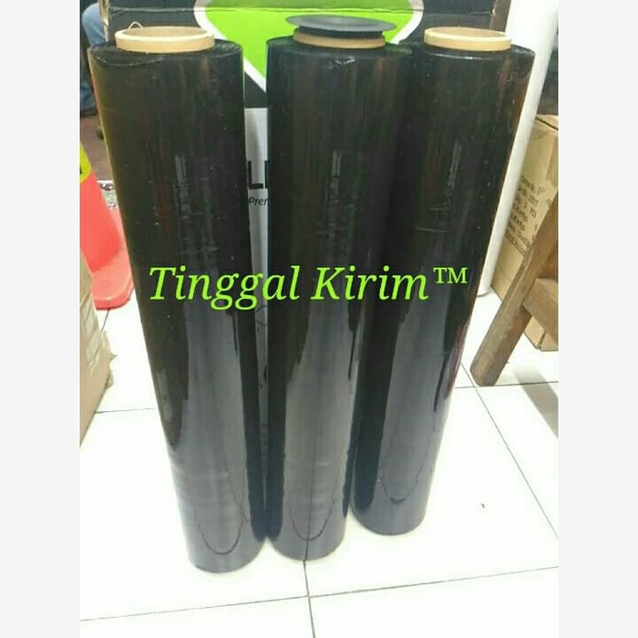 Jual Plastik wrapping hitam Premium Quality Black Stretch Film 50 x 300 ...