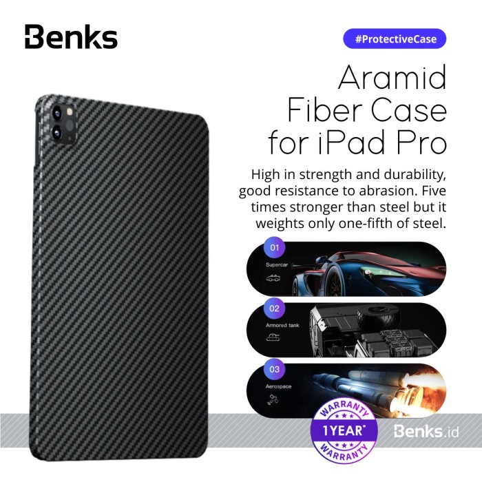 Jual Benks Aramid Kevlar Fiber case for Ipad Pro Series | Shopee Indonesia