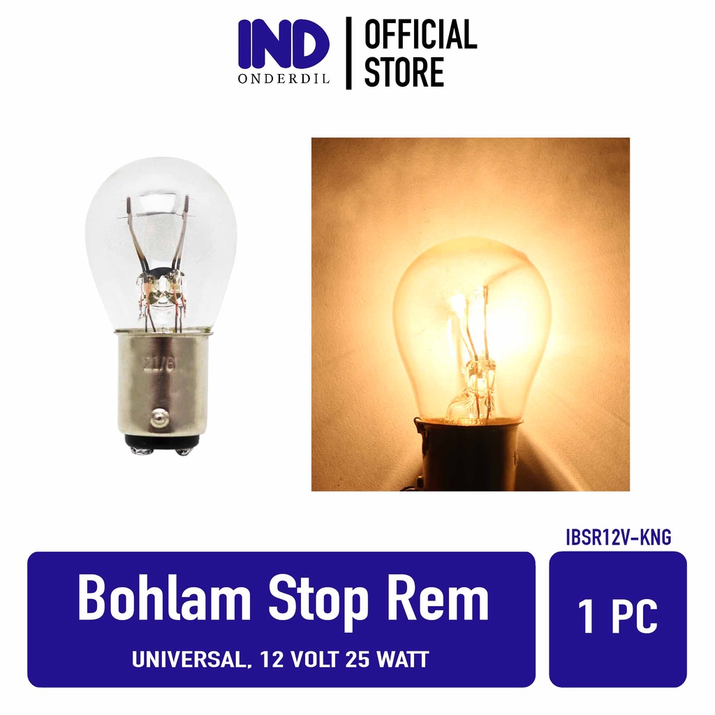Jual IND Onderdil Bohlam Lampu Stop-Belakang-Rem 12v 12/6 Watt ...