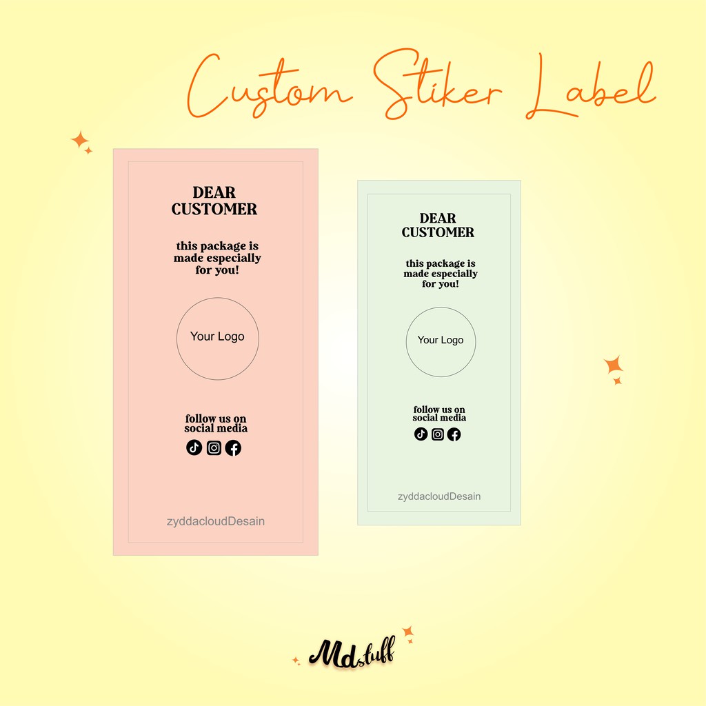 Jual Stiker Label Custom (label olshop) | Shopee Indonesia
