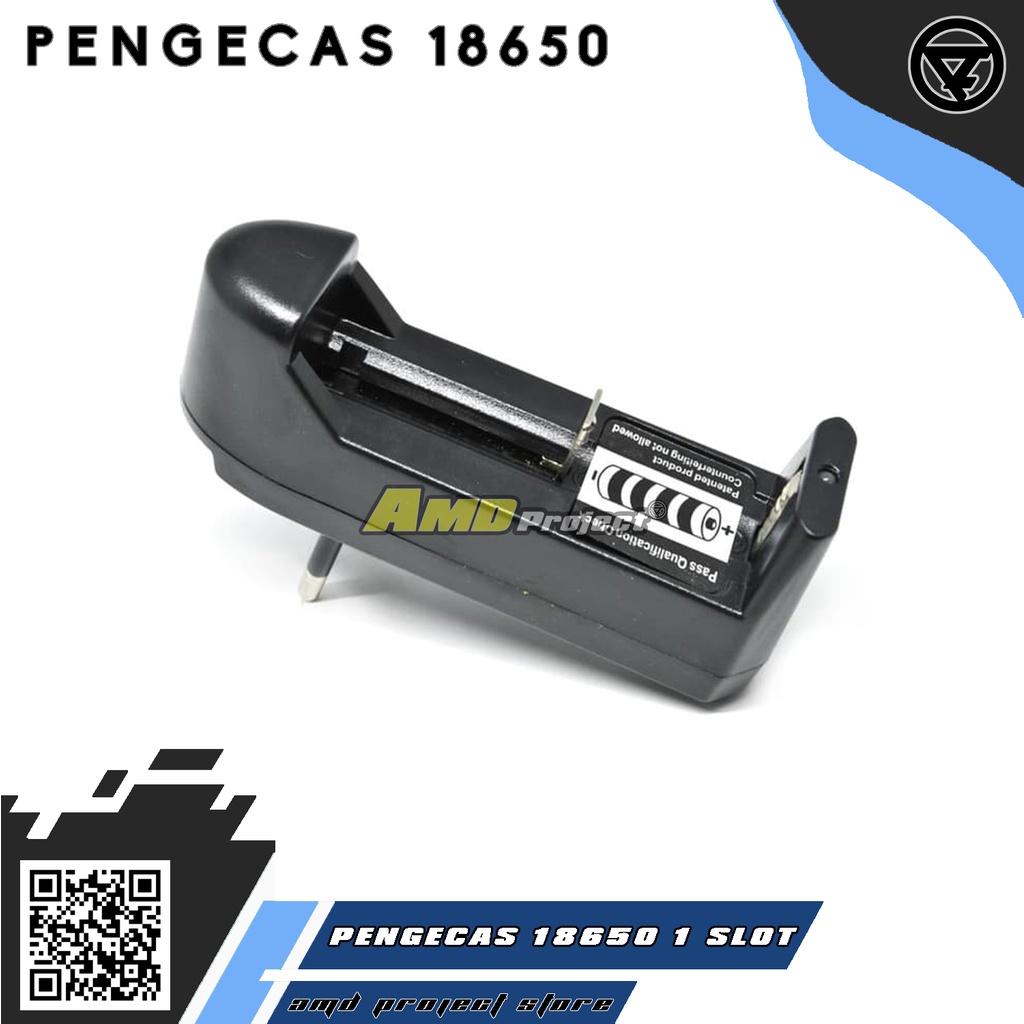 Jual Pengecas Baterai 18650 1 Slot Battery Charger Universal | Shopee ...