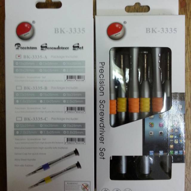 Jual OBENG SET / OBENG SET HAPE & TABLET BAKU BK3335 | Shopee Indonesia