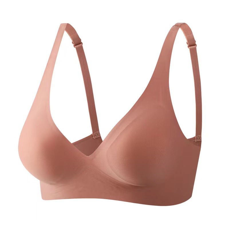 Jual HISILICON Bra Busa Tipis Tanpa Kawat Seamless Bra Cup B/C Deep V ...