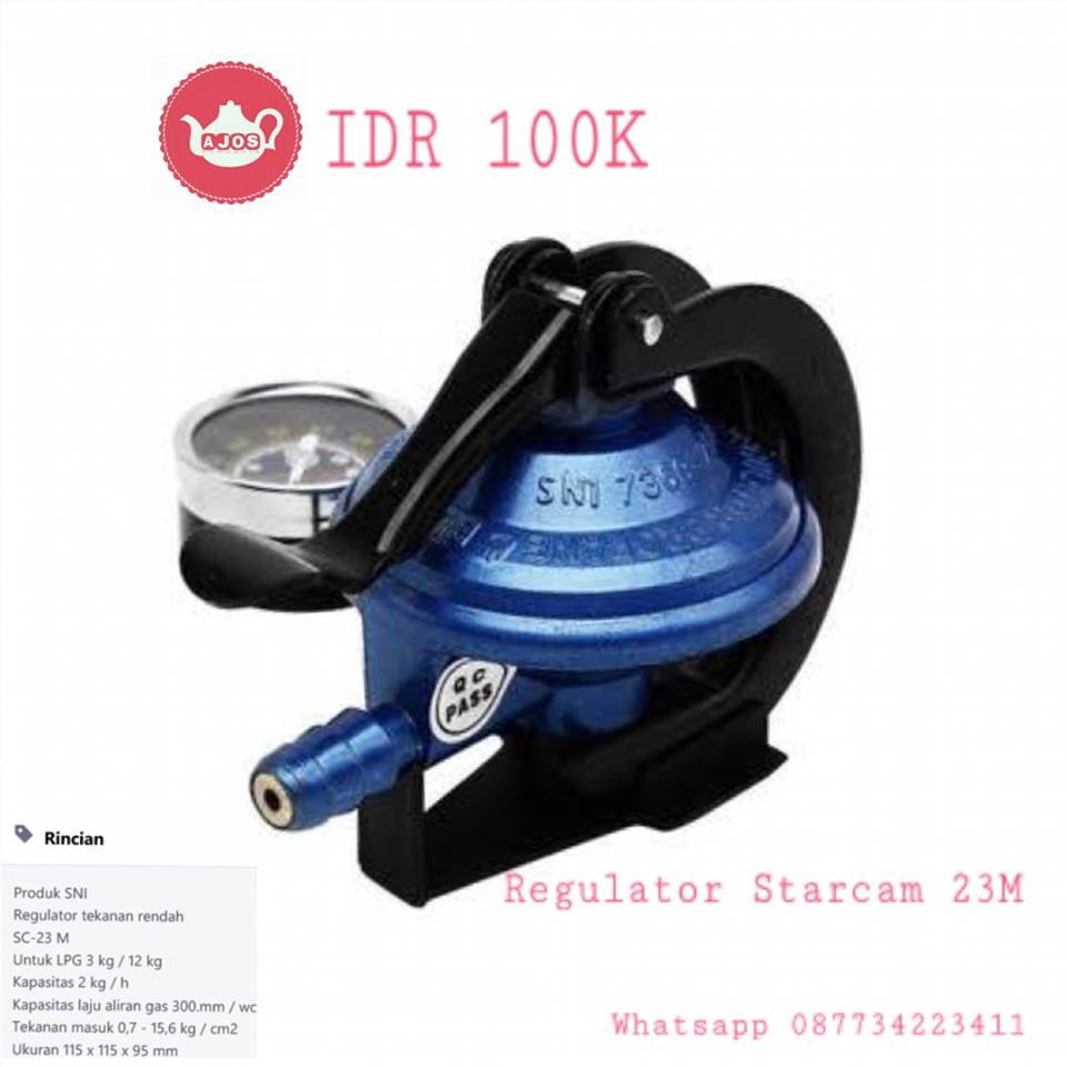Jual Regulator Starcam 23M ( Manometer ) | Shopee Indonesia