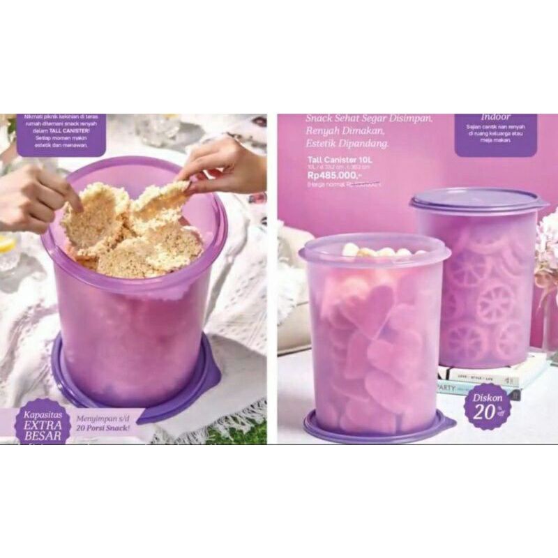 Jual Canister Toples tebal besar 10 Liter tupperware | Shopee Indonesia