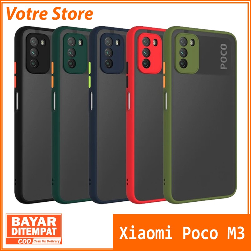 Jual Case Xiaomi Poco M3 Casing Camera Protection Candy Case Matte ...