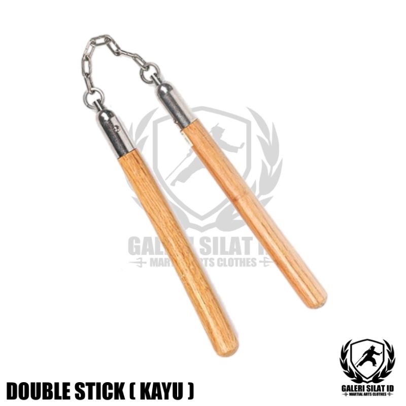 Jual Double Stick Kayu - Nunchaku Kayu - Ruyung Kayu Beladiri Pencak ...