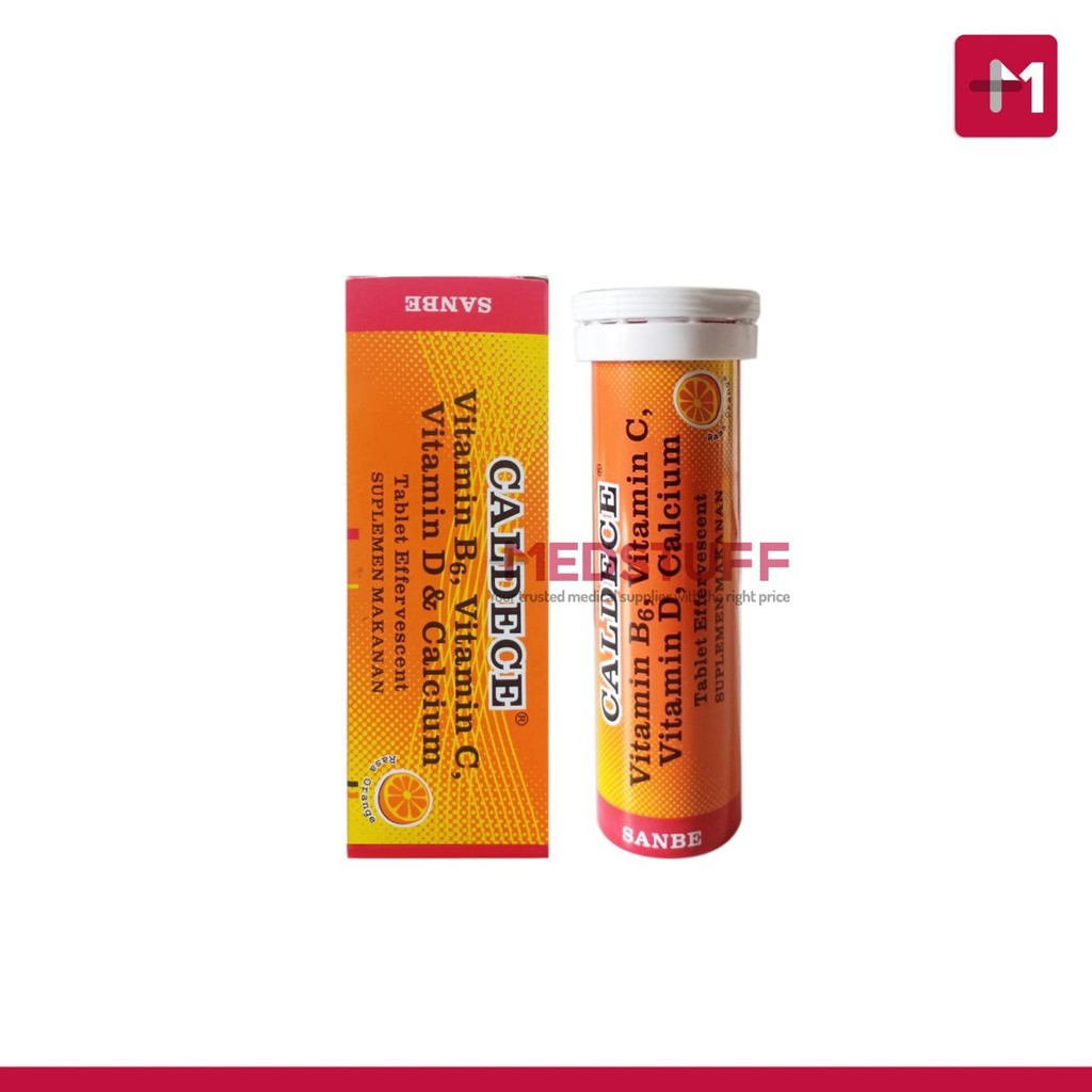 Jual Caldece Effervescent Vitamin C Vitamin B Vitamin D Calcium ...