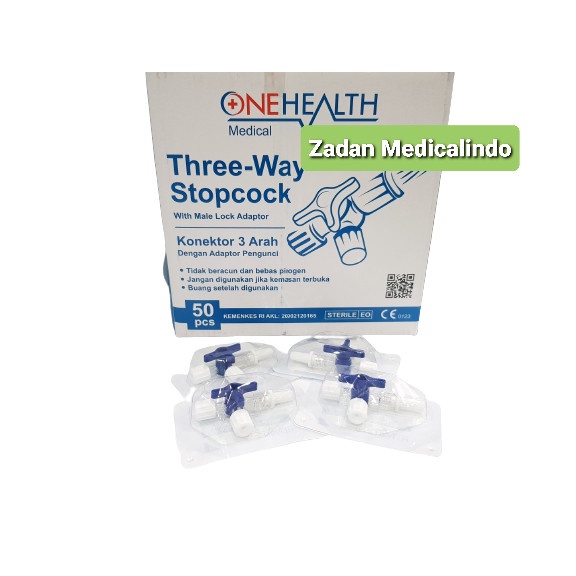 Jual Onehealth Three Way Stopcock/ 3 Way Stopcock Onehealth Konektor ...