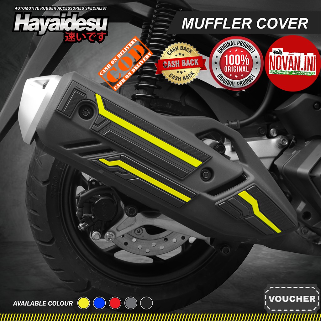 Jual HONDA PCX 160 Body Protector MUFFLER KNALPOT Cover-HAYAIDESU | Shopee Indonesia