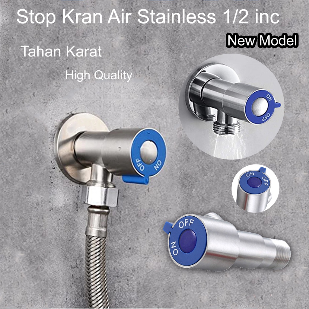 Jual Stop Kran Single Bahan Stainless/Abs 1/2 Inch New Model SKS 86 ...