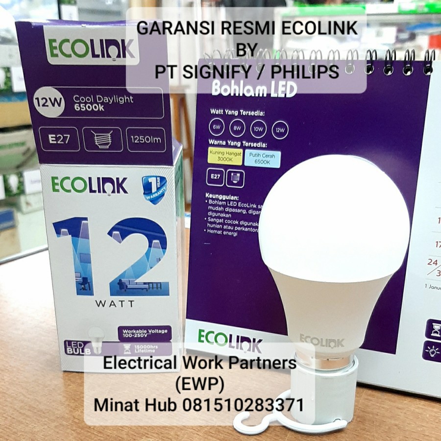 Jual PROMO BOHLAM LAMPU LED BULB 12 WATT 12W 6500K COOL DAYLIGHT ...