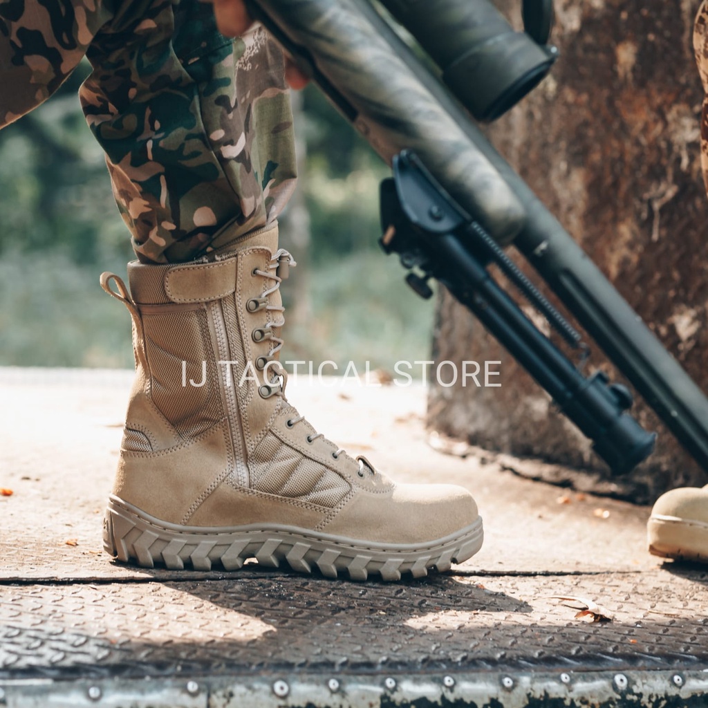 Jual Sepatu Tactical / PDL 8" - LAARZ SAHARA - Desert / Blade | Shopee ...