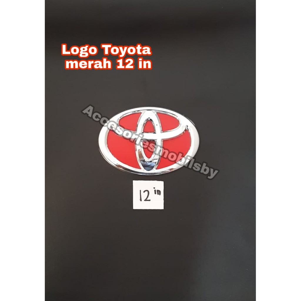 Jual Red Emblem Toyota - Logo - Lambang Toyota Merah | Shopee Indonesia