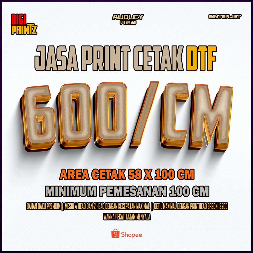 Jual Print DTF Meteran Siap Press | Cetak Sablon Satuan DTF Harga Per ...