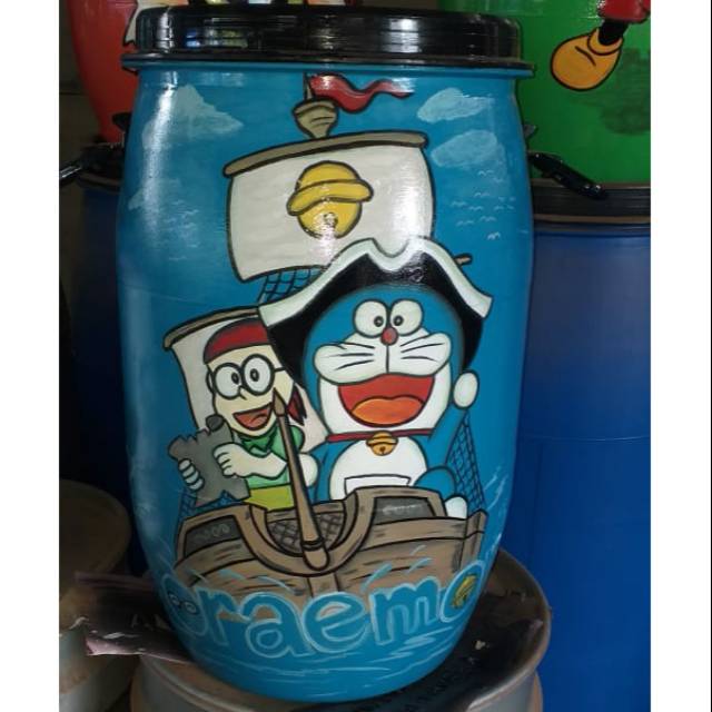 Jual Tong Sampah 30 60 Lt Karakter Doraemon Nobita Shopee Indonesia