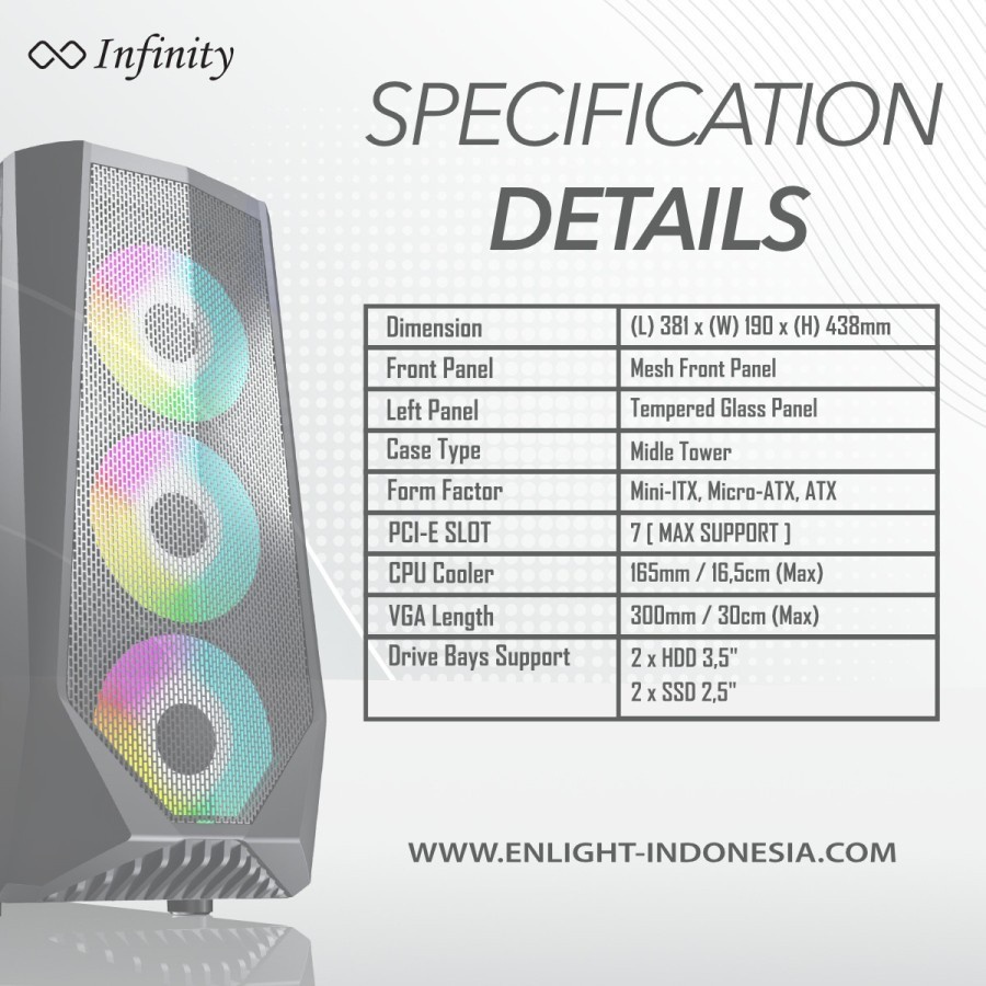 Jual CASE INFINITY SPYDER V2 (INCLUDE 3 FAN RAINBOW DASH) | Shopee ...
