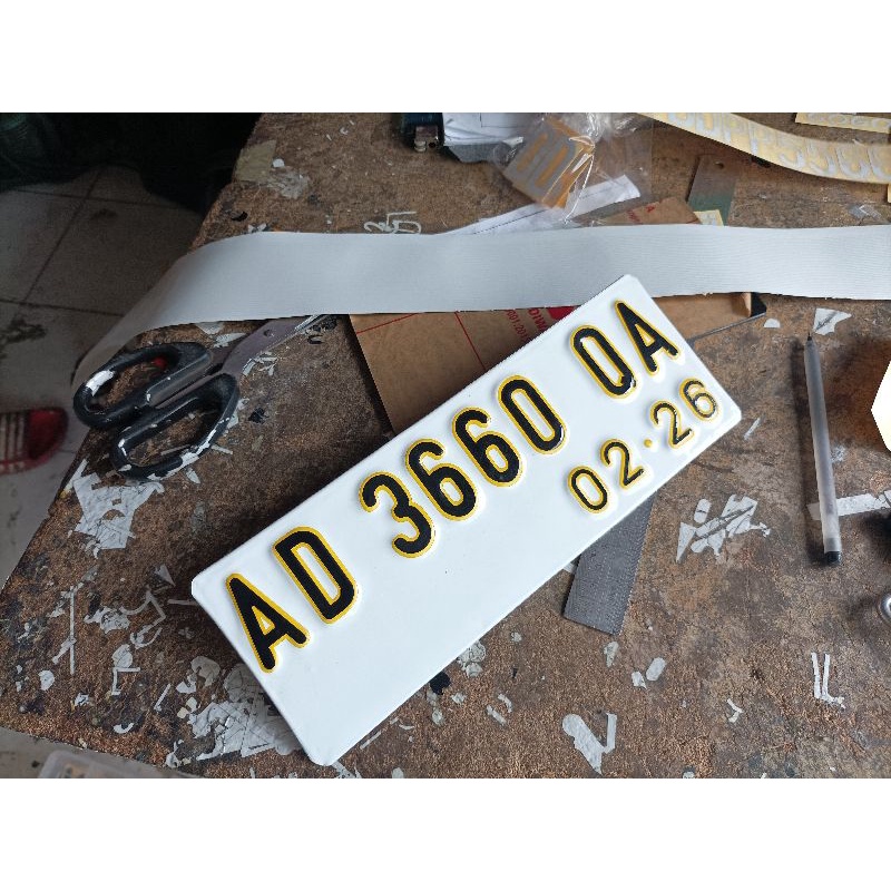 Jual plat nomor motor font baru | Shopee Indonesia