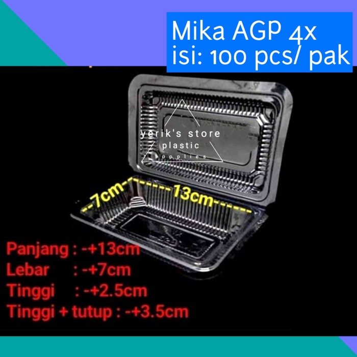 Jual Mika OKE 4x / Kemasan Plastik Mika Makanan (isi 100 pcs/ pak ...