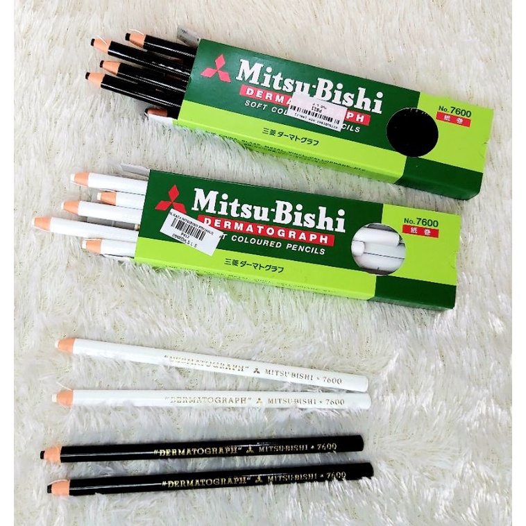 Jual (1btg)Pensil Kaca Mitsubishi Hitam/Pth/Pensil Dermatograph/Penebal ...