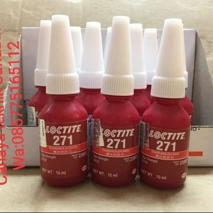 Jual loctitee 271/lem baut loctite 271/loctite 271-10ML | Shopee Indonesia