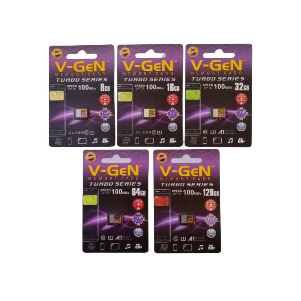 Jual [100% Ori] MEMORY CARD MICRO SD VGEN TURBO SERIES | CLASS 10 ...