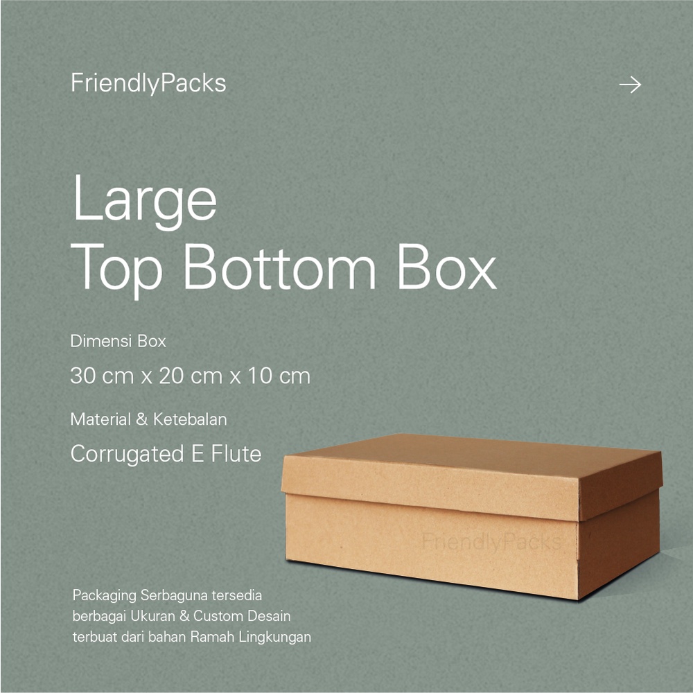 Jual Large Top Bottom Shoes Box Packaging Corrugated / Kotak Sepatu ...