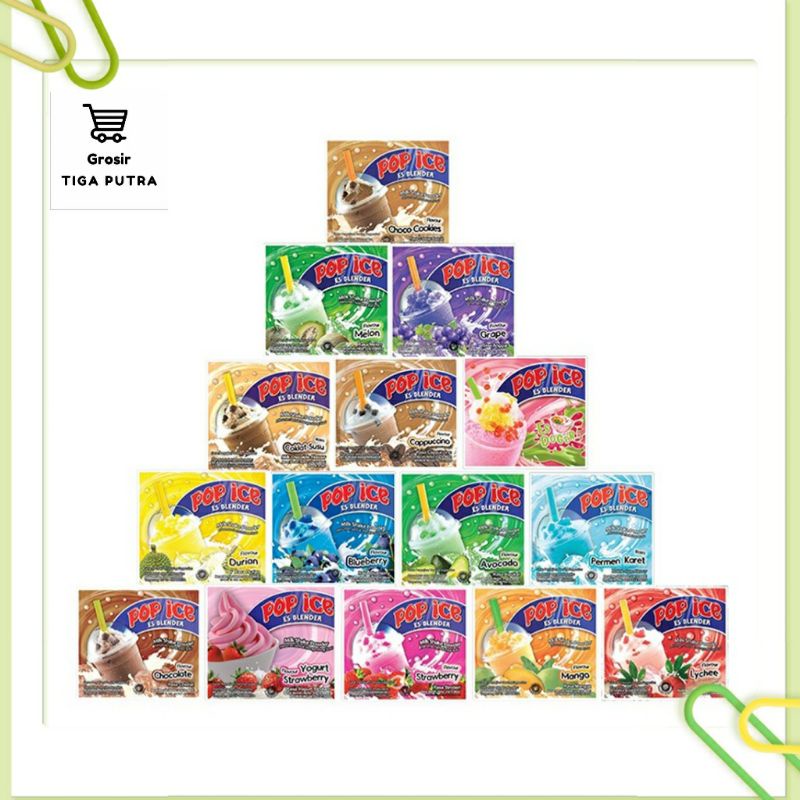 Jual Pop Ice All Varian 10 sachet (RENCENG) | Shopee Indonesia