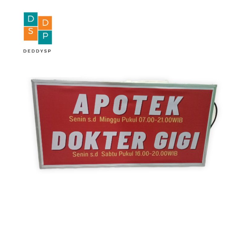 Jual Neon Box Slim 2 Sisi uk 70x35cm | Shopee Indonesia